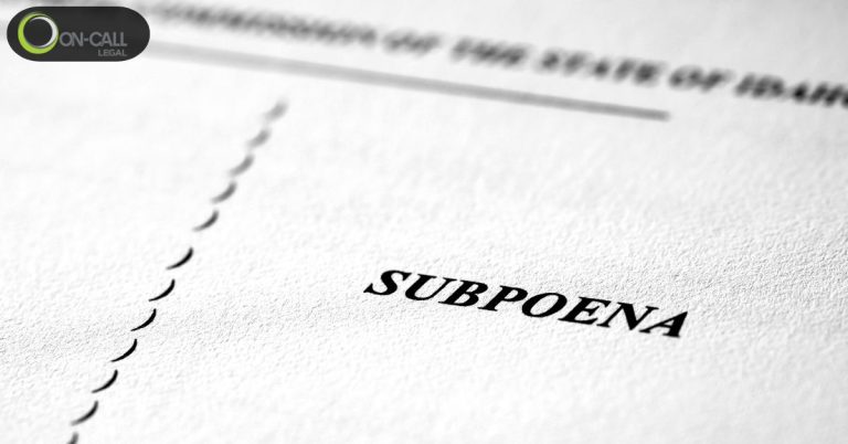 Subpoena Services: Nationwide 24/7 | On-Call Legal