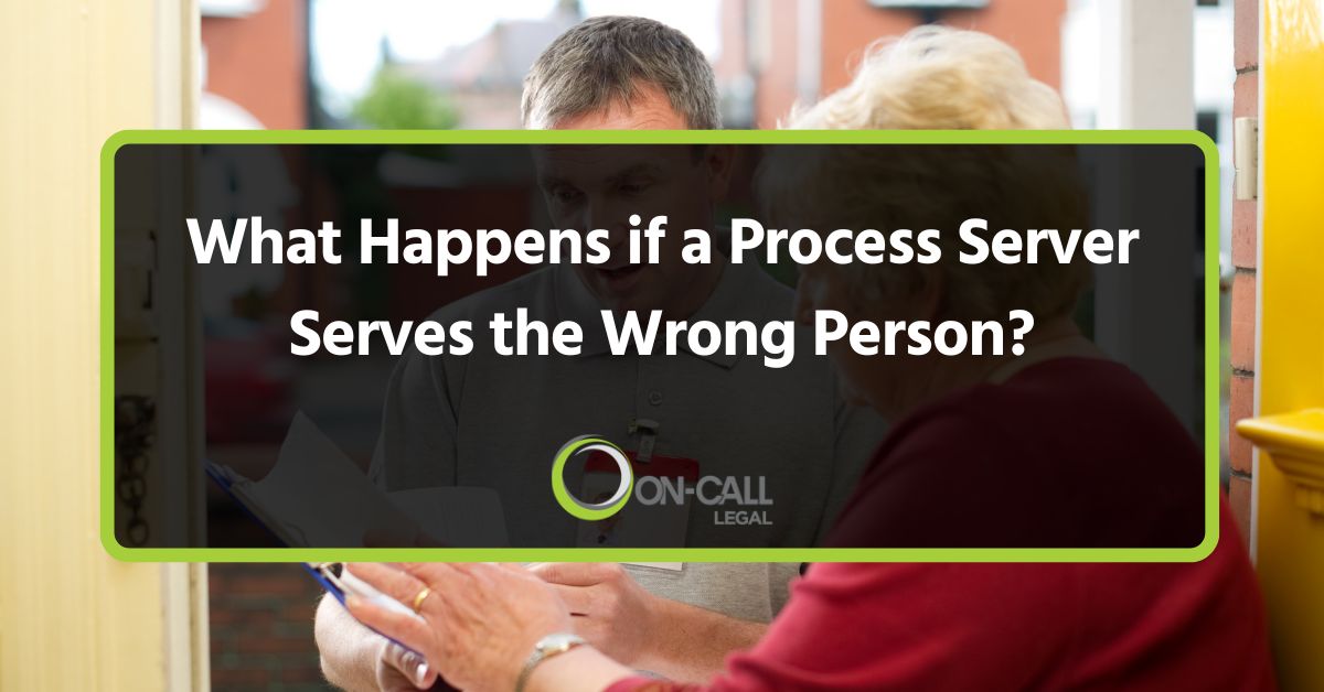 What Happens if a Process Server Serves the Wrong Person?